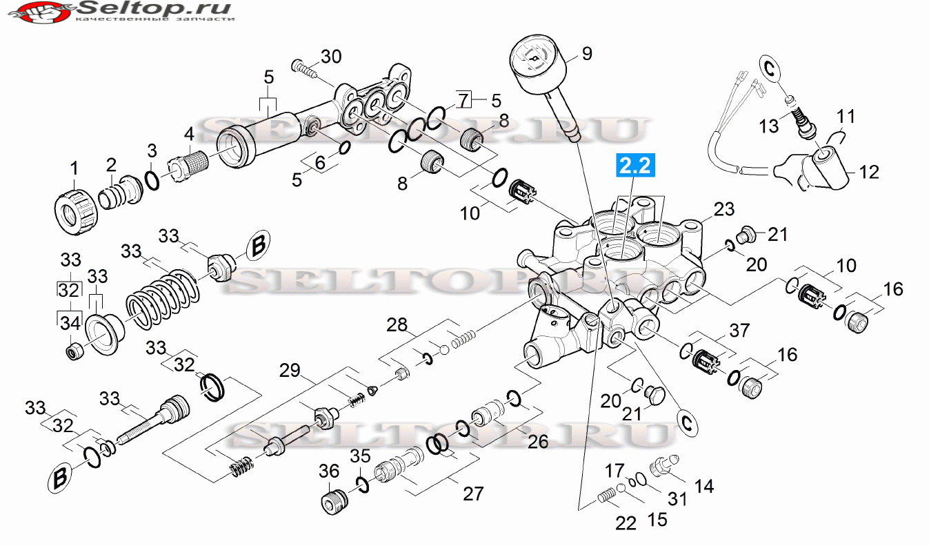 Головка цилиндра | купить в Москве в интернет-магазине Селтоп с ...